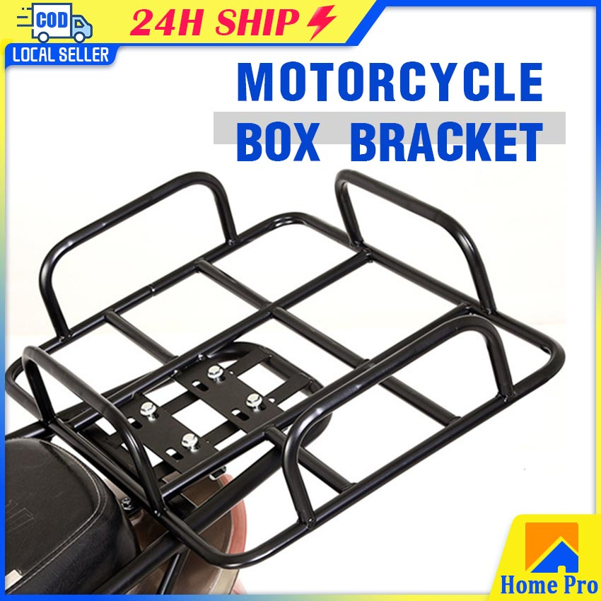 Motorcycle Rear Rack Iron Shelf Takeaway Incubator Bag Delivery Bracket ...