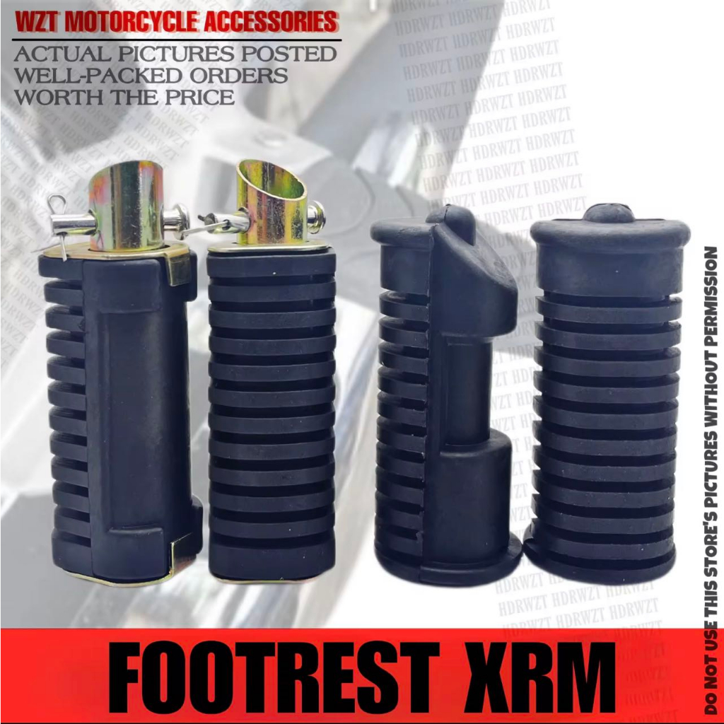 CSL HONDA XRM REAR & FRONT FOOTREST / RUBBER REST FOR MOTORCYCLE ...