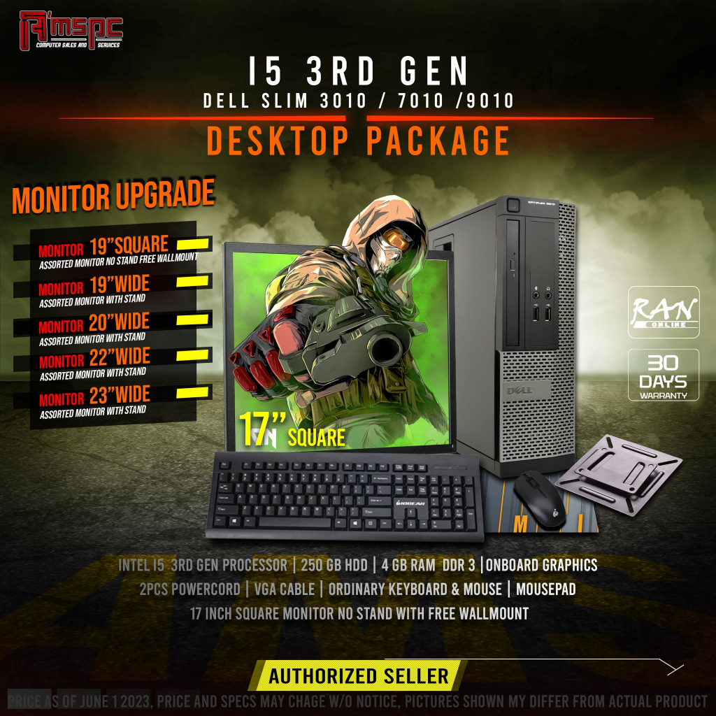 Computer set Dell Slim | SFF 4gb ram 250gb hdd normal keyboard mouse ...