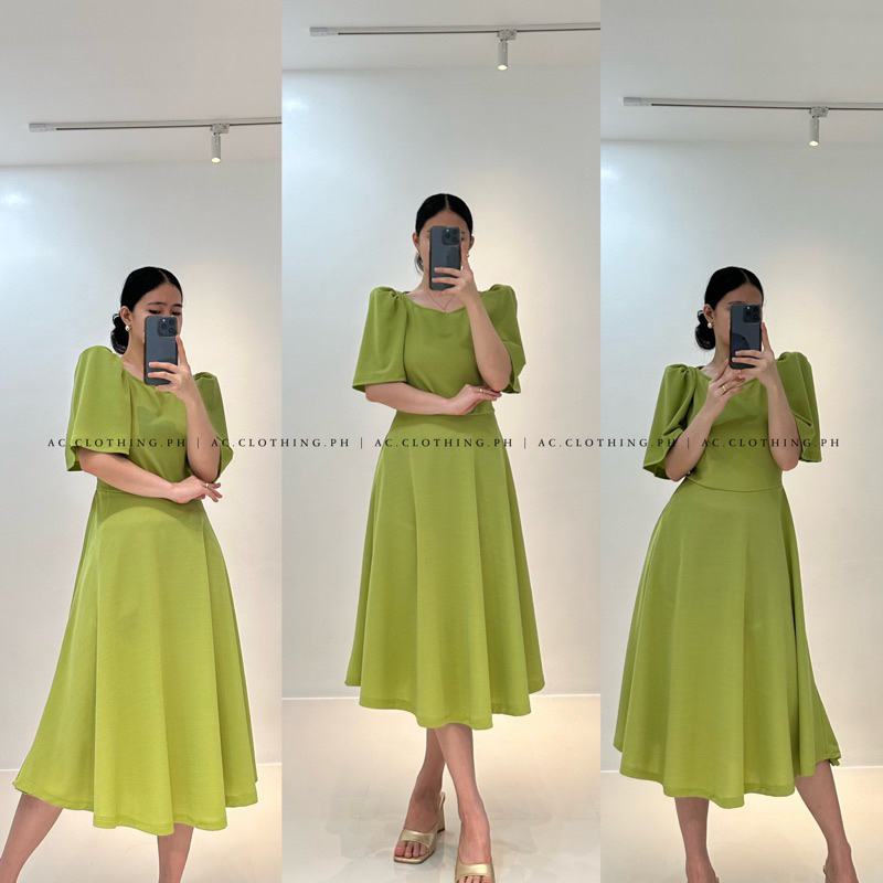 CRISTINA PLAIN PADDED PUFF SLEEVE | Shopee Philippines