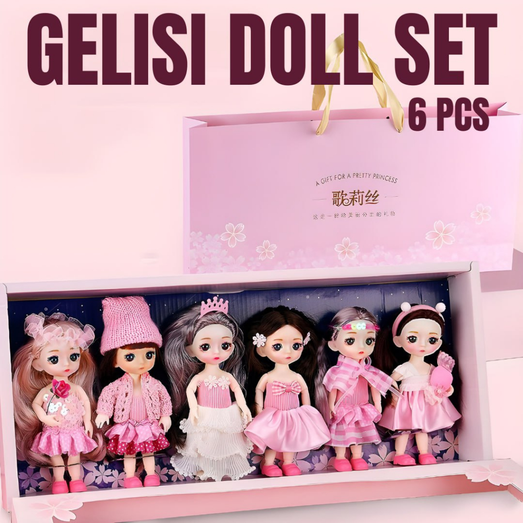 BUY 1 TAKE 1 Gelisi 6 Pieces Mini Dolls Set for Kids by WISHLAND ...