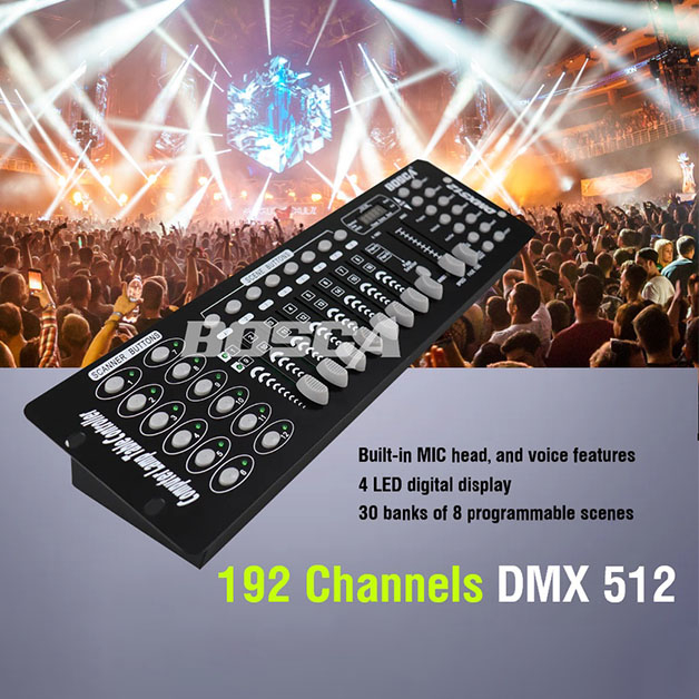 192 DMX 512 Controller Console Stage Light Controller Lighting Party ...