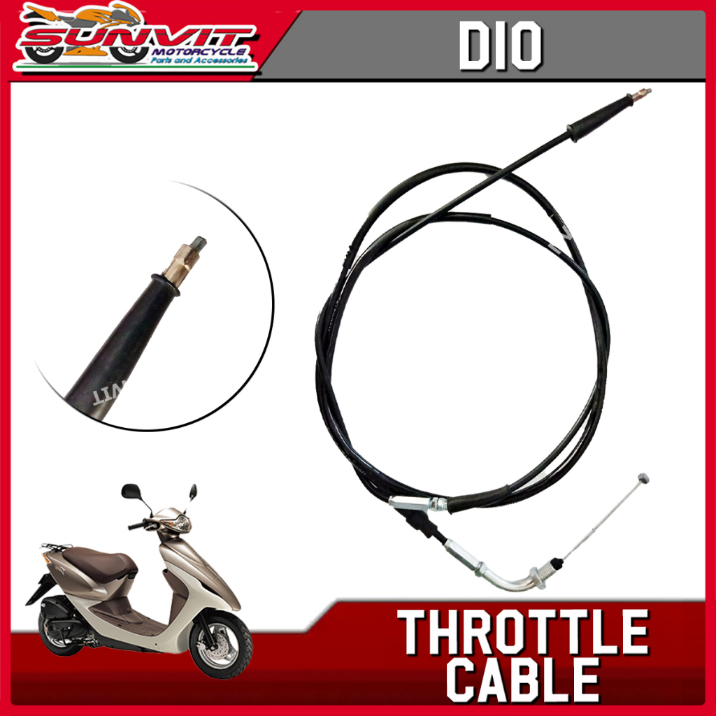 MOTORCYCLE THROTTLE CABLE HONDA DIO | Shopee Philippines