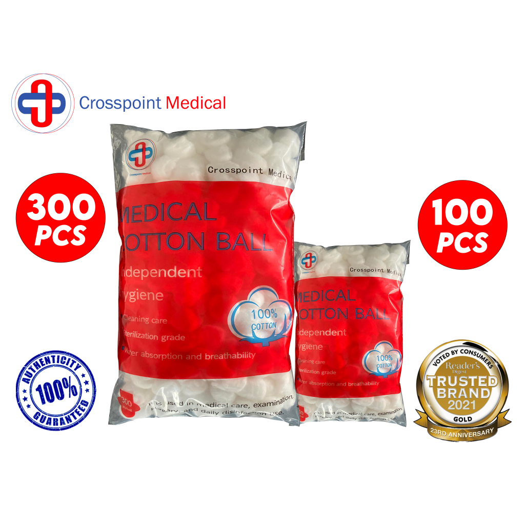 Crosspoint Cotton Balls 100pcs | Shopee Philippines