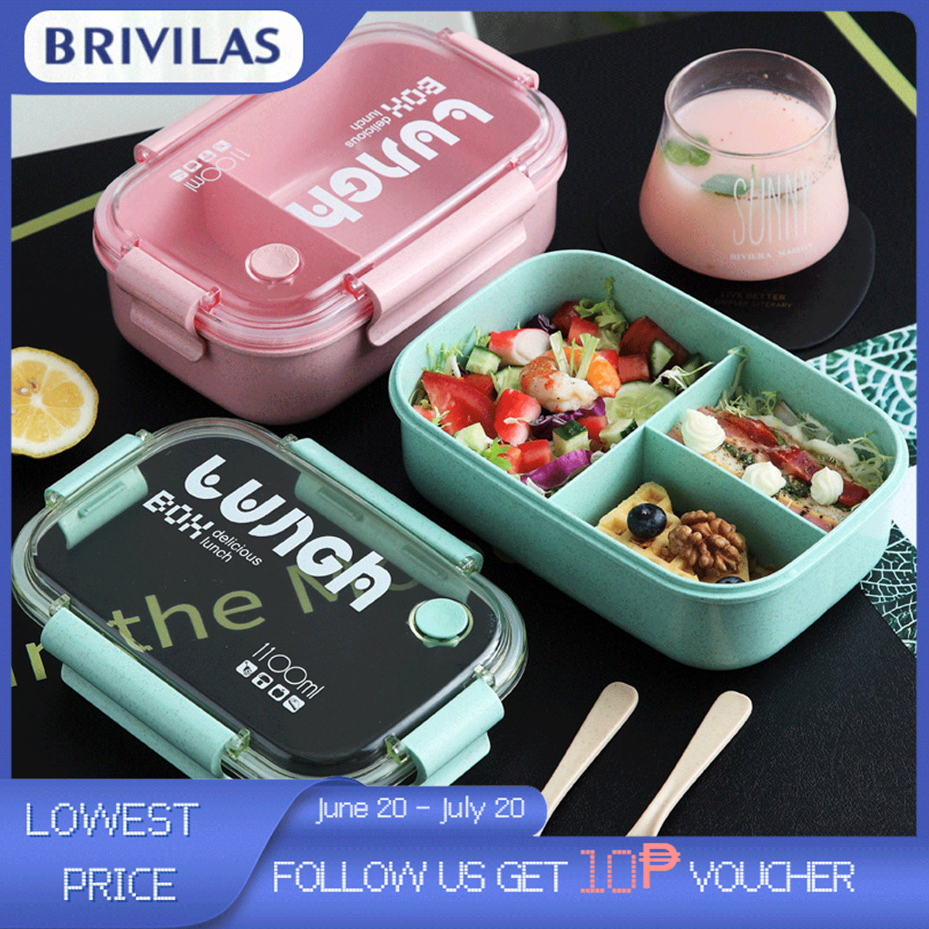 Bento Lunch Box Bento Box Lunch Containers with 3 Compartments with ...