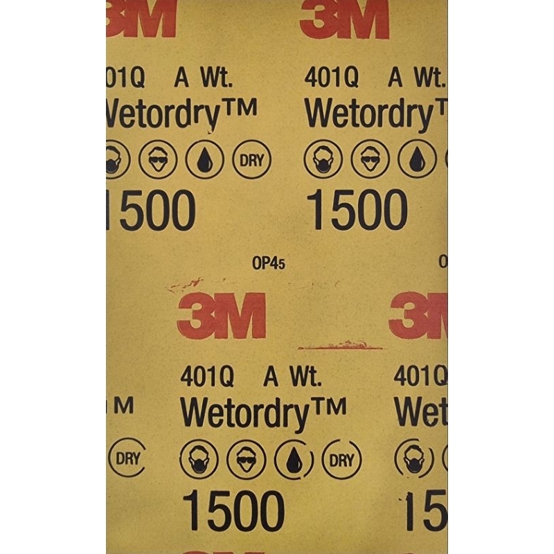 3M Wetordry Sand paper 401Q 1000 1200 1500 2000 3000 grit "ORIGINAL 3M ...
