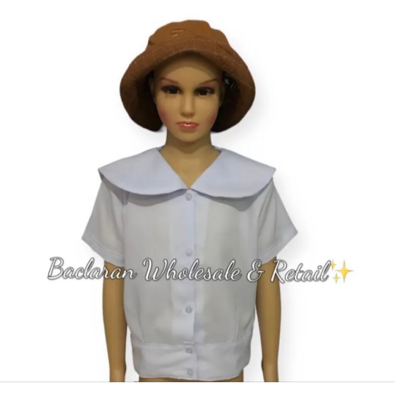 Blouse Katrina School Uniform ( Baby Colar & Marine Colar ) | Shopee ...
