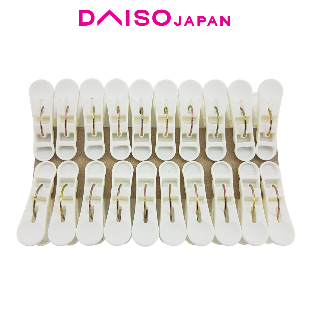 Daiso White Clothespin (20pcs) | Shopee Philippines