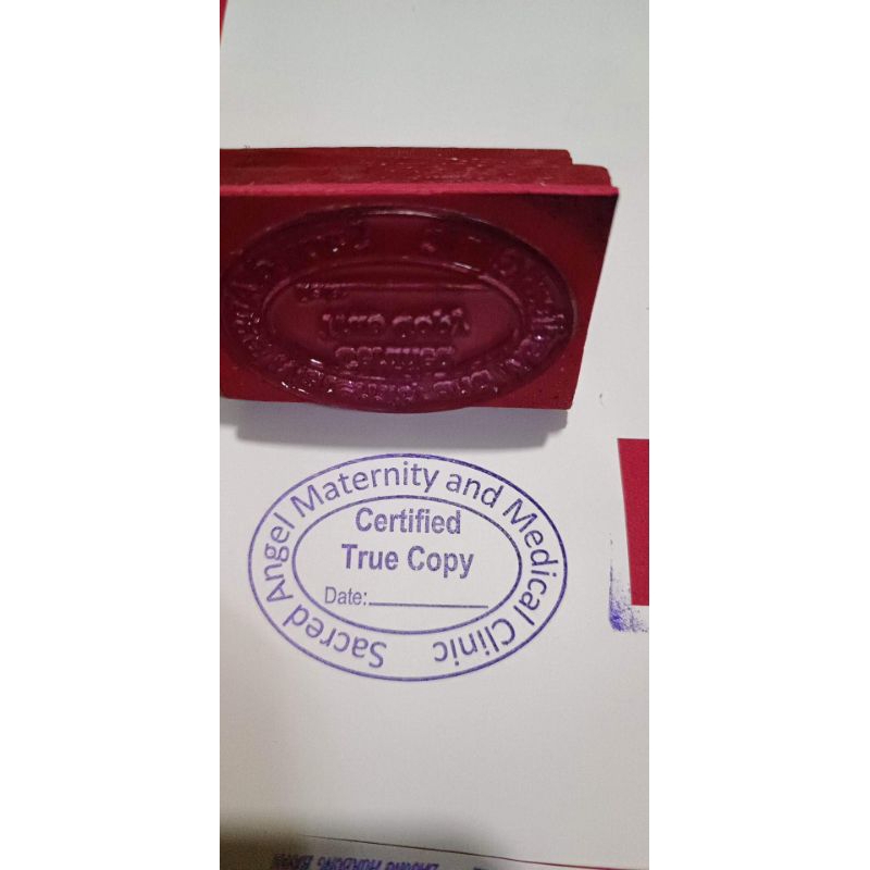 CUSTOMIZED RUBBER STAMP MACHINE MADE... | Shopee Philippines