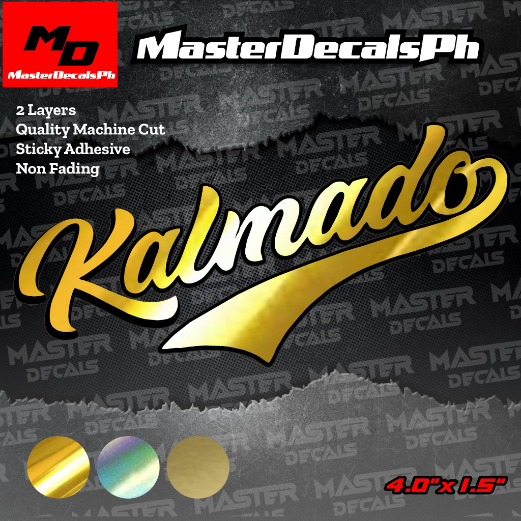 Kalmado Sicker, 2 LAYERS Die Cut Sticker, Machine Cut Waterproof ...