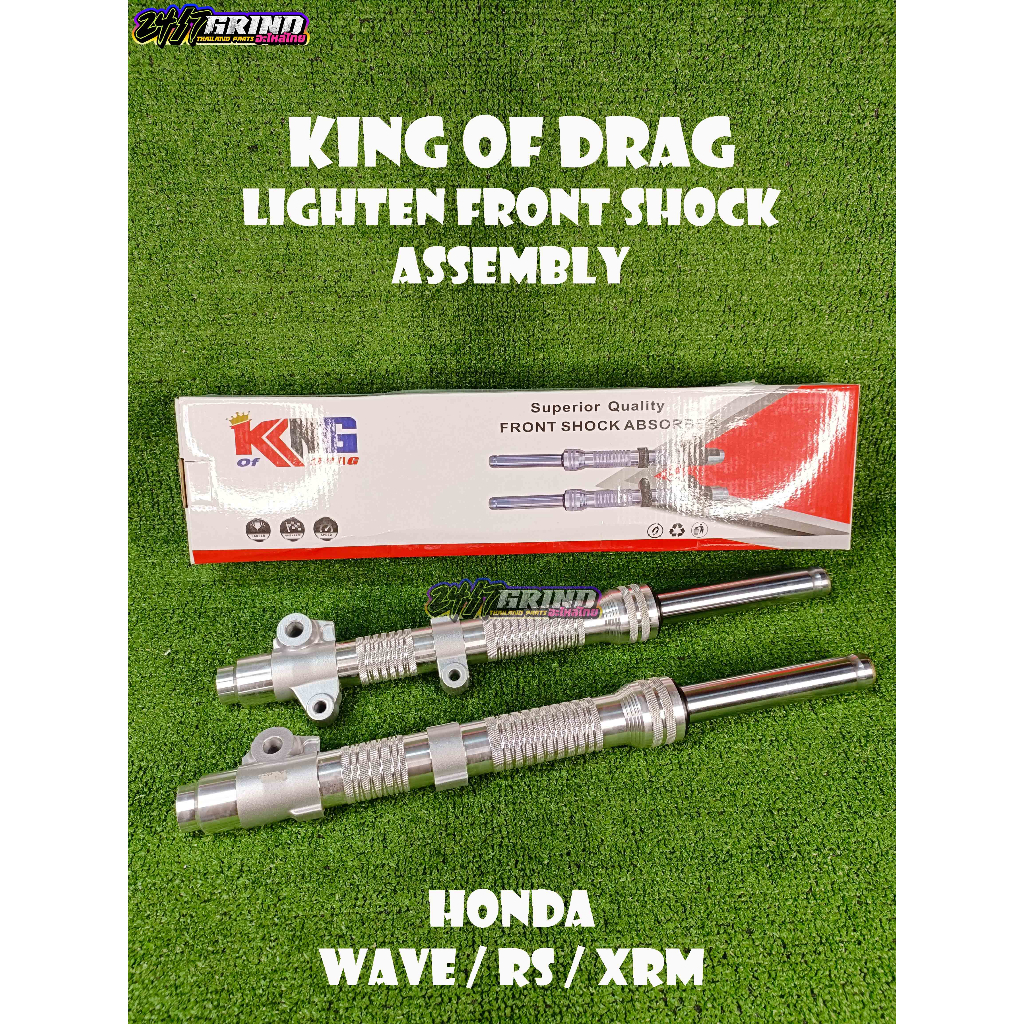 KING OF DRAG LIGHTEN FRONT SHOCK ASSEMBLY WAVE / MIO / CLICK / RAIDER / NMAX / AEROX / SNIPER ...