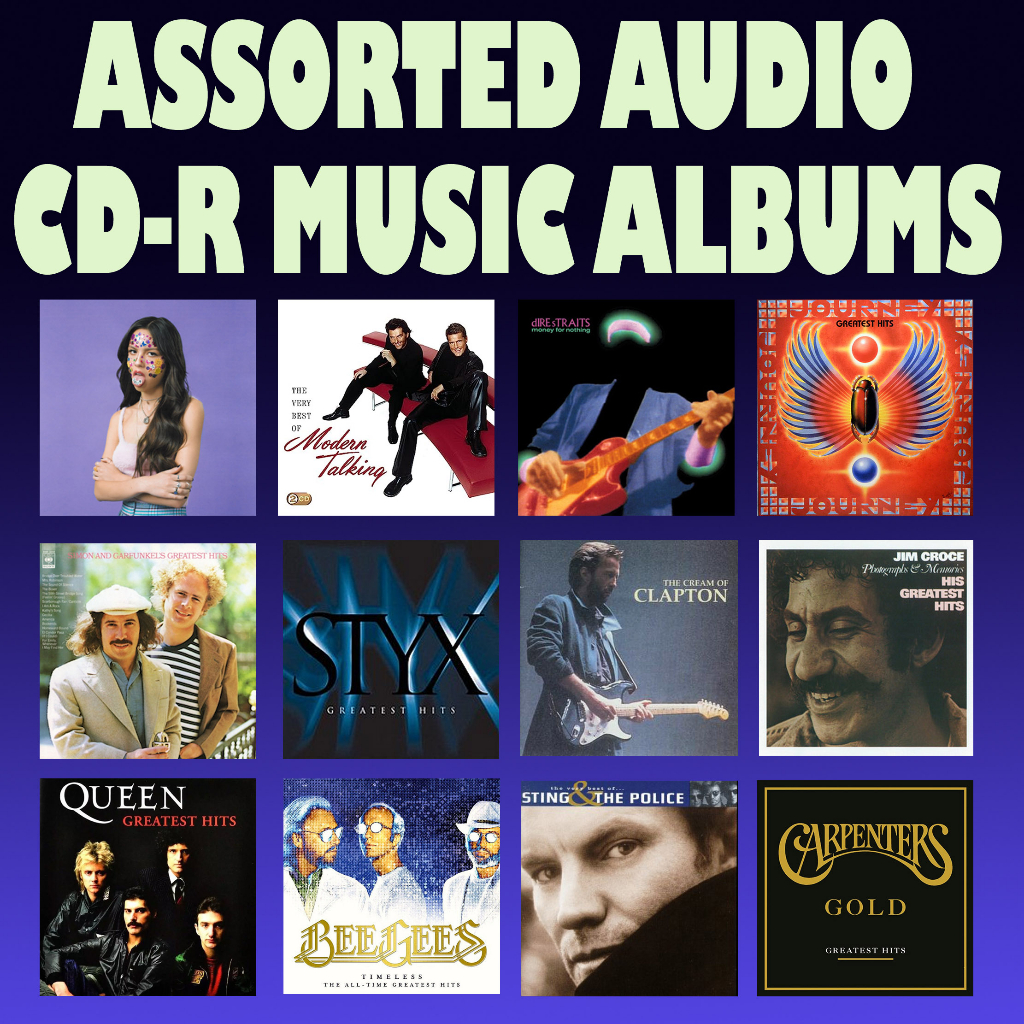 CD AUDIO MUSIC CD-R (FOR ALL CD PLAYERS) BEST AND GREATEST HITS CD ...