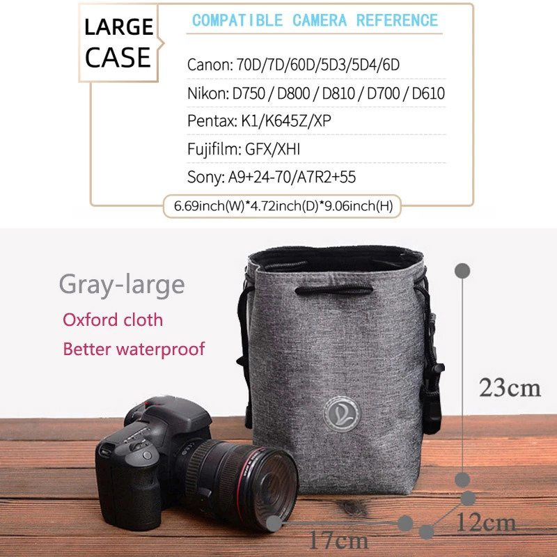 Portable camera storage bag waterproof canvas Camera bag camera bag ...