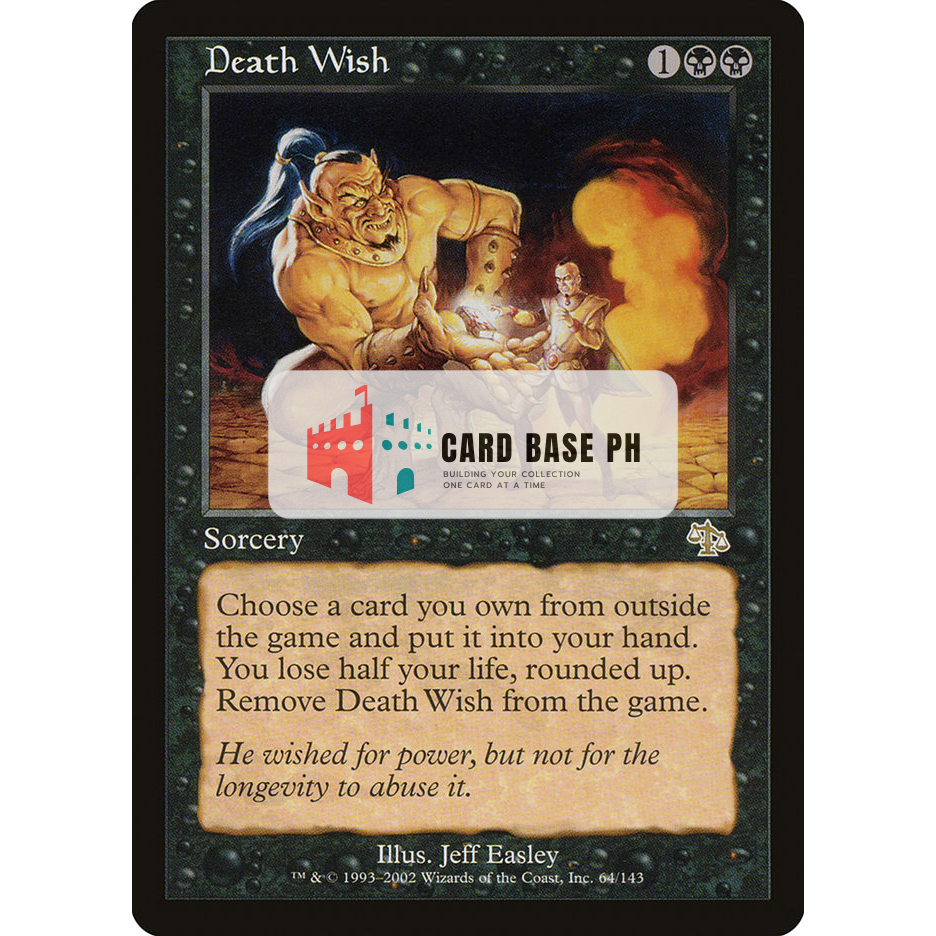 Death Wish - Magic the Gathering Trading Card | Shopee Philippines