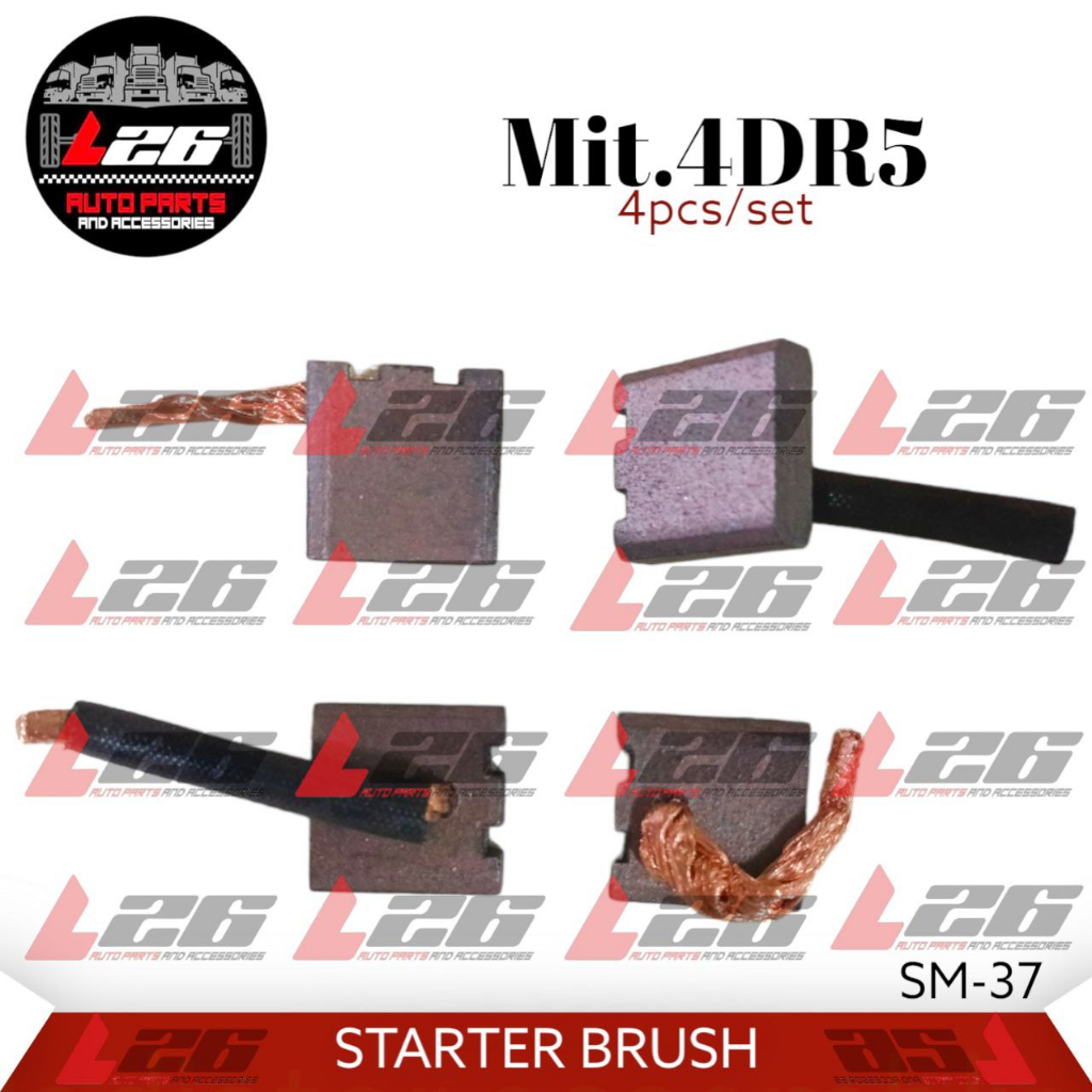 Mitsubishi 4DR5 Starter Brush SM-37 MM-502019 (4pcs/set) | Shopee ...