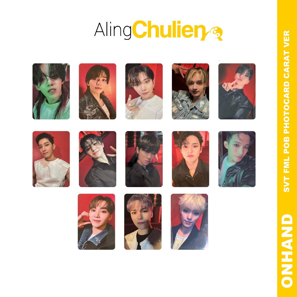 SEVENTEEN FML Carat Version Official POB Photocard Weverse | Shopee ...