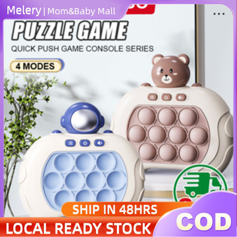 Best Gift~!【English Version】4 Modes Bubble Pops Ball Pop It Fidget Toy Simple Dimple Squishy ...