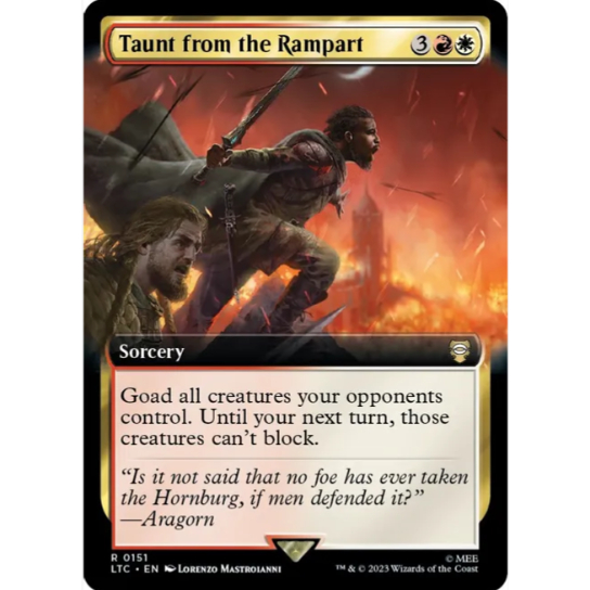 Taunt from the Rampart (Extended Art) - Commander: The Lord of the ...