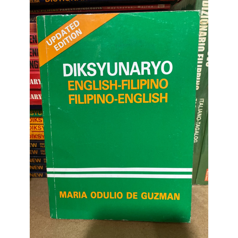 Diksyunaryo English- Filipino Filipino-English by Maria Odulio De ...