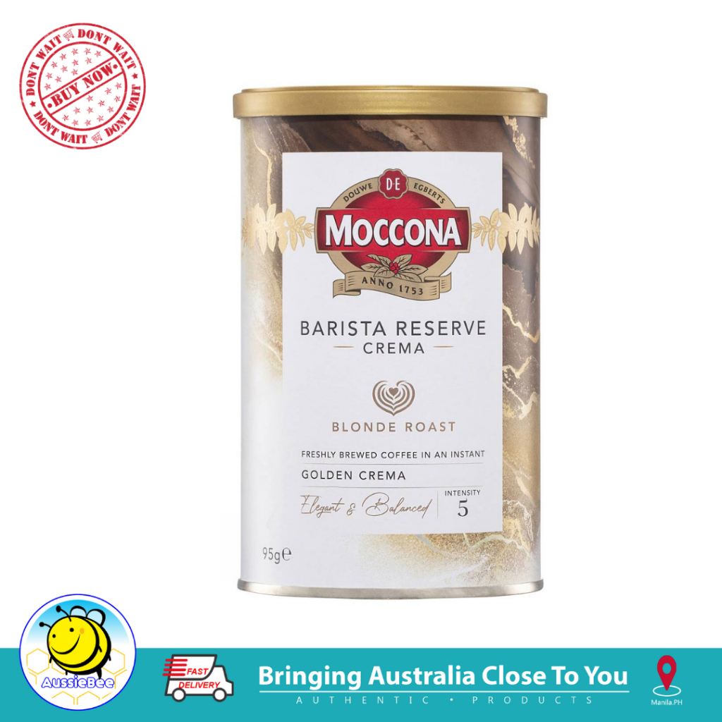 Moccona Barista Reserve Blonde Roast Instant Coffee 95g (expiry 03/15 ...