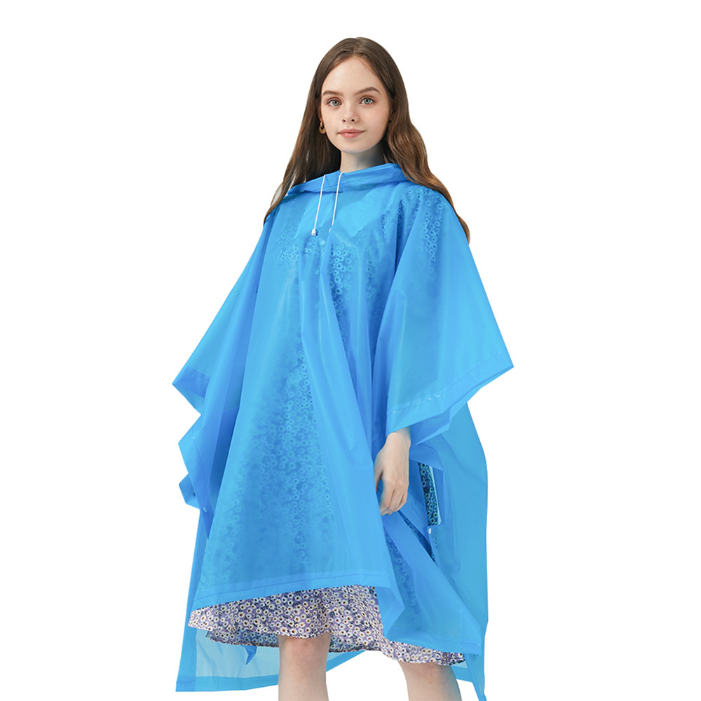 Raincoat Portable Cape Raincoat One piece Raincoat Thickened EVA Adult ...