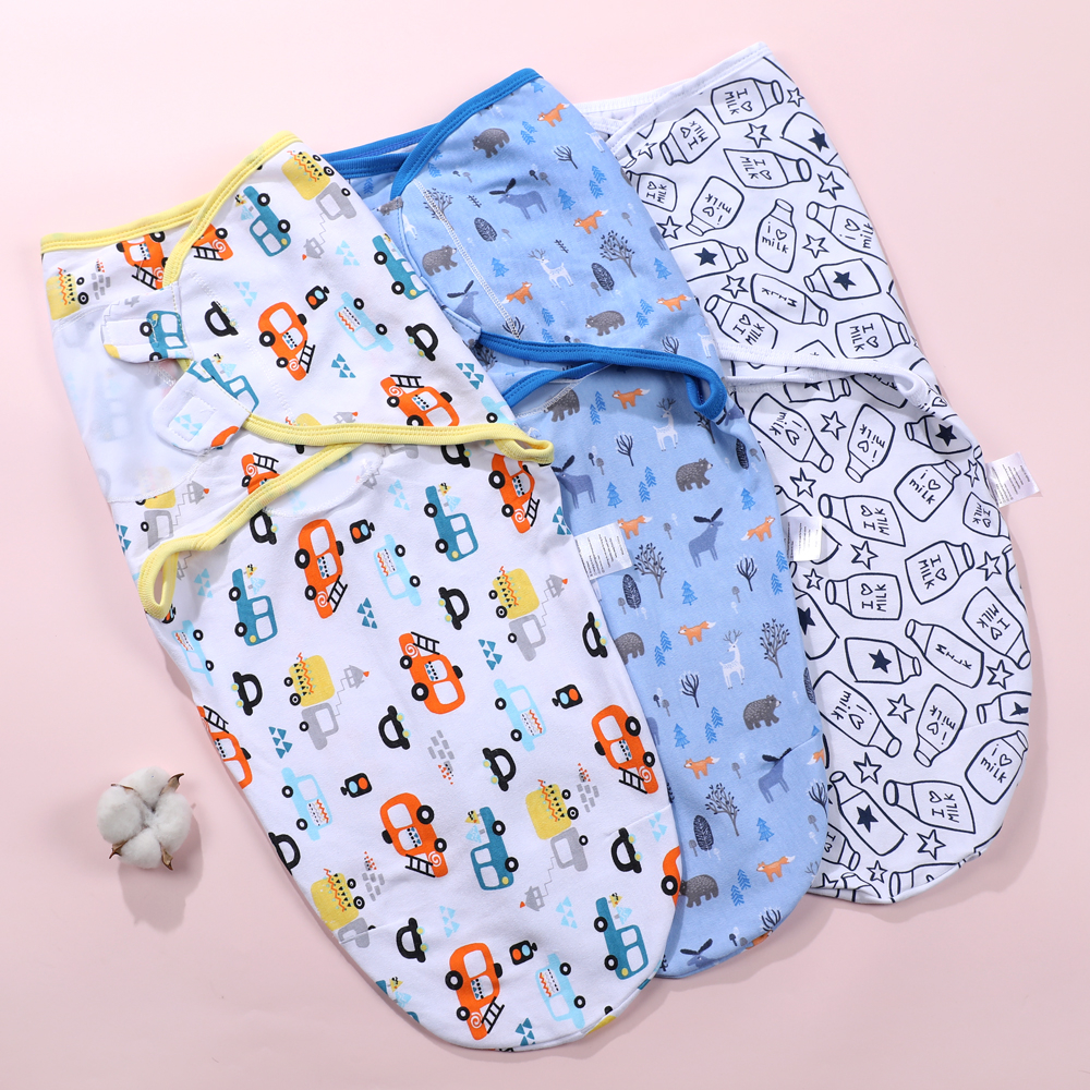 CUTE baby swaddle infant cotton instant swaddle newborn baby wrap ...