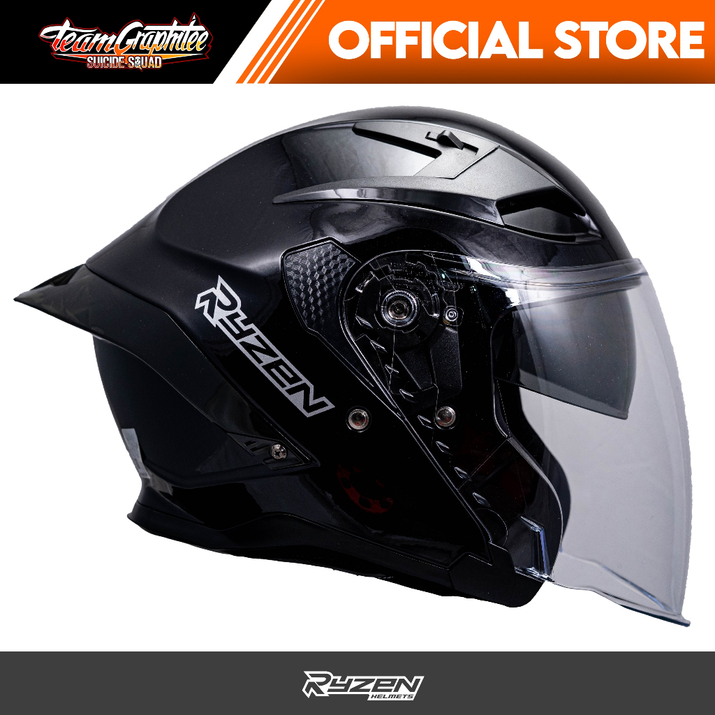 RYZEN HELMET ZX700R MONO (HALF FACE DUAL VISOR) | Shopee Philippines