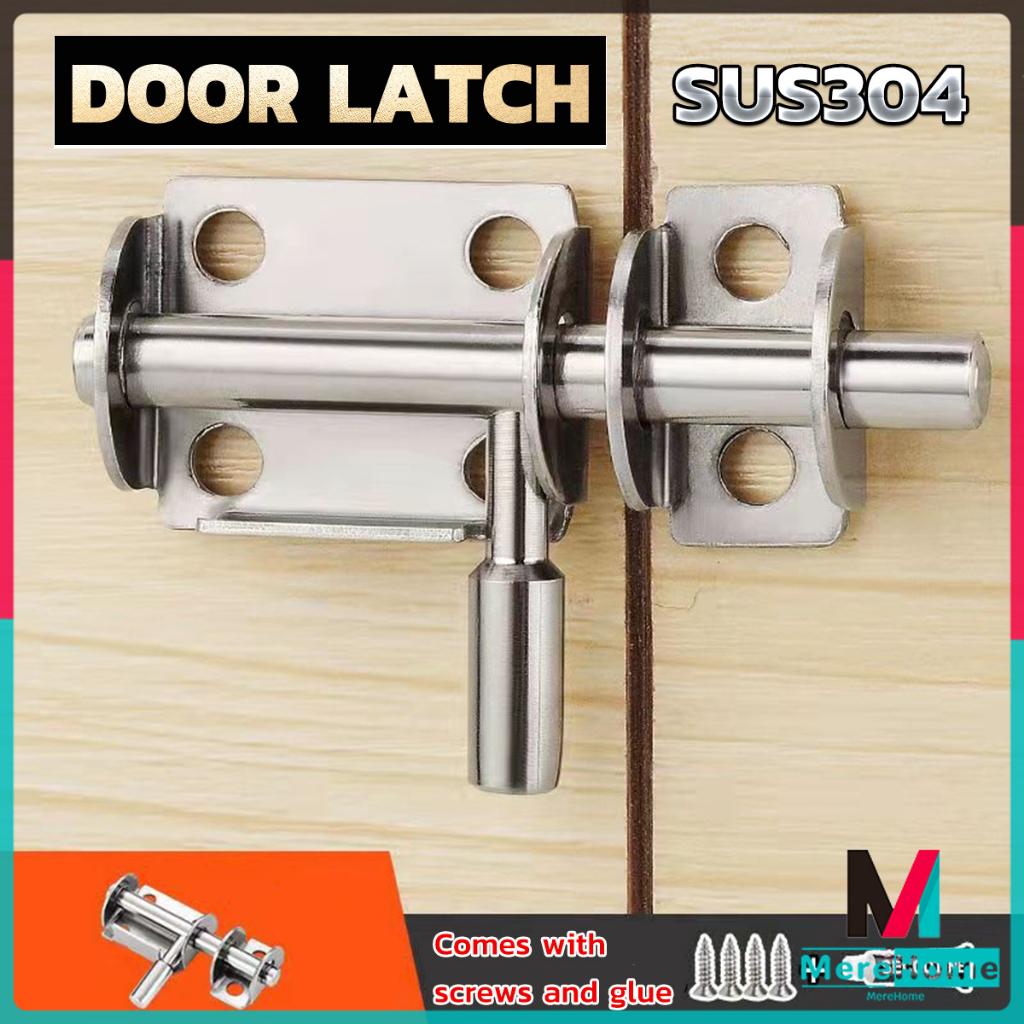 Stainless Steel Door Latch Solid Sliding Bolts Latch Hasp Home Hardware ...