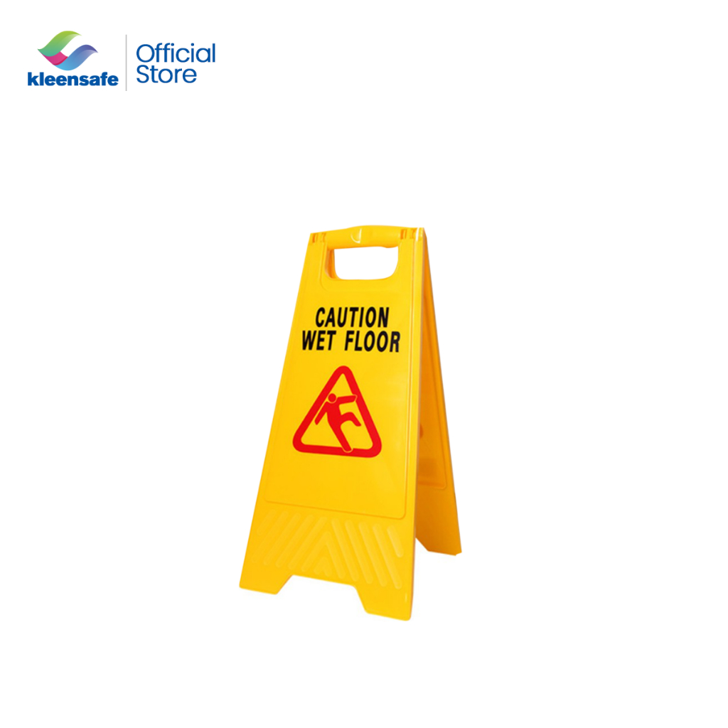 Kleensafe Floor Sign Caution Wet Floor Signage A-frame | Shopee Philippines