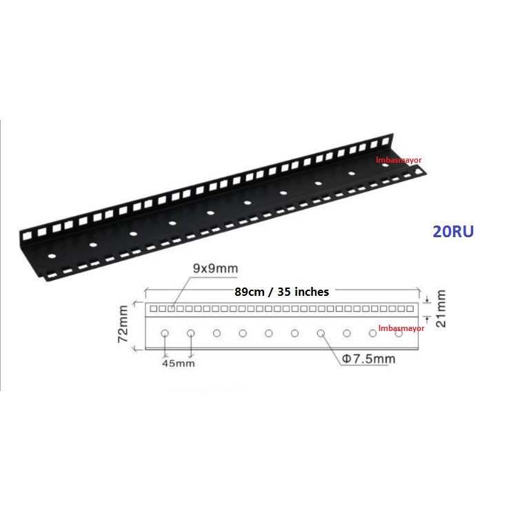 E-29 1PC 10RU / 12RU / 14RU / 16RU / 20RU / 21RU RAIL RACK Flight Case ...