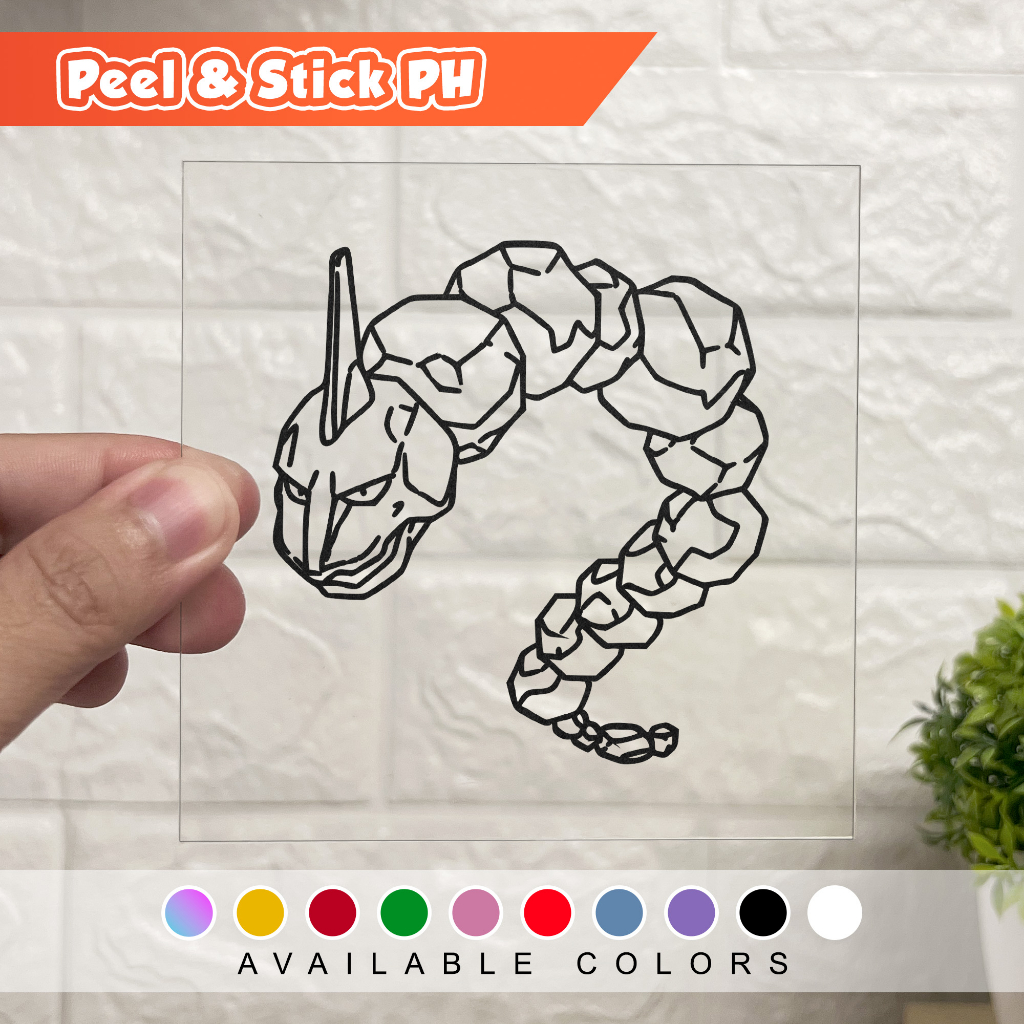 Pokemon Onix WATERPROOF Vinyl Decal Sticker for Cars, Laptops & Tumbler ...