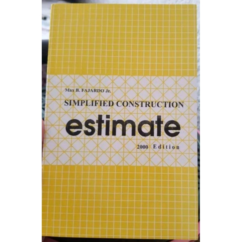 SIMPLIFIED CONSTRUCTION ESTIMATE 2000 edition by Max Fajardo | Shopee ... SIMPLIFIED CONSTRUCTION ESTIMATE 2000 edition by Max Fajardo | Shopee ...