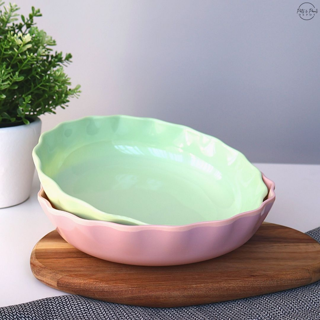 Nordic Melamine Pastel Plate-Round Floral | Shopee Philippines