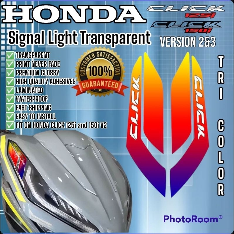 Honda Click 125i and 150 Signal Light Transparent / Click Accessories ...