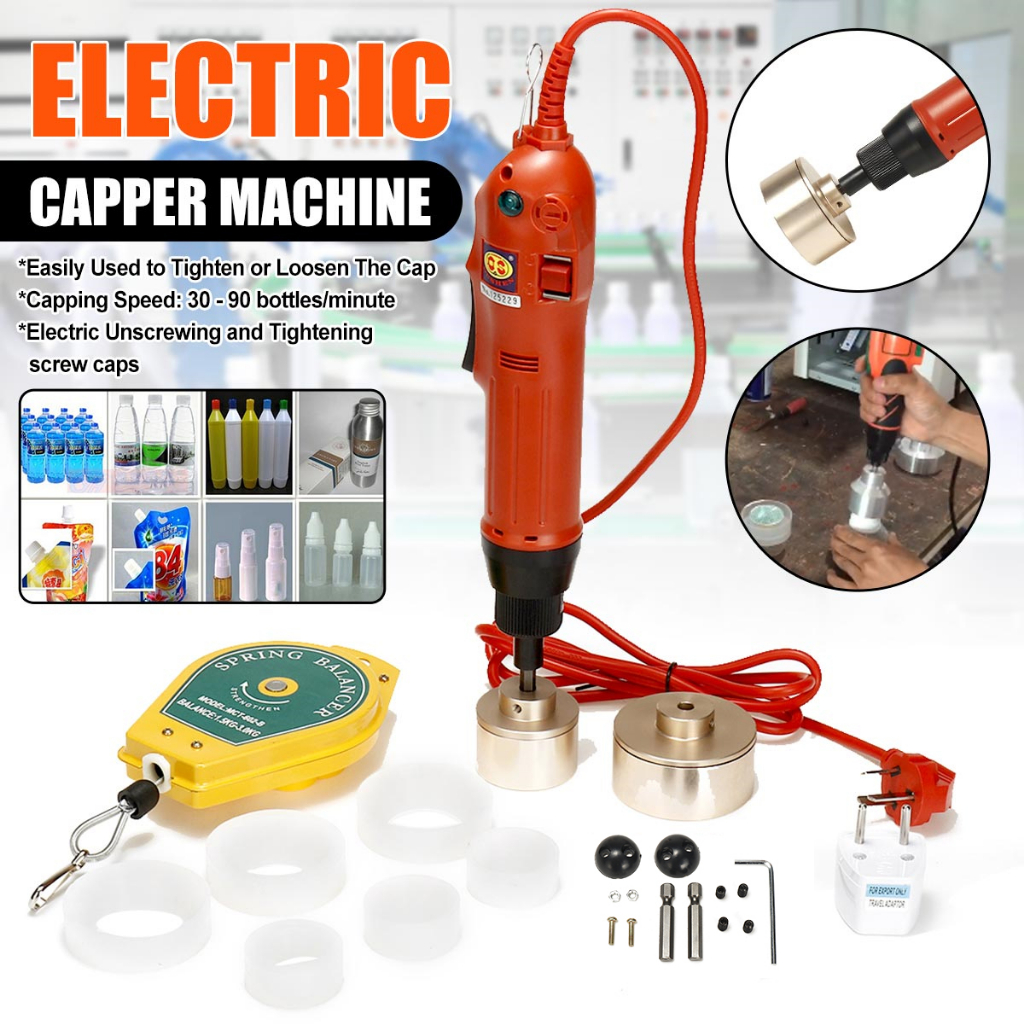 10-50mm Hand Held Electric Capping Manual Bottle Cap Sealing Sealer ...