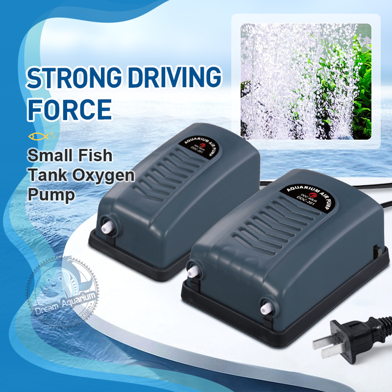 60HZ Dual Air Pump Aquarium Fish Tank Oxygen For Aquarium | Shopee ...