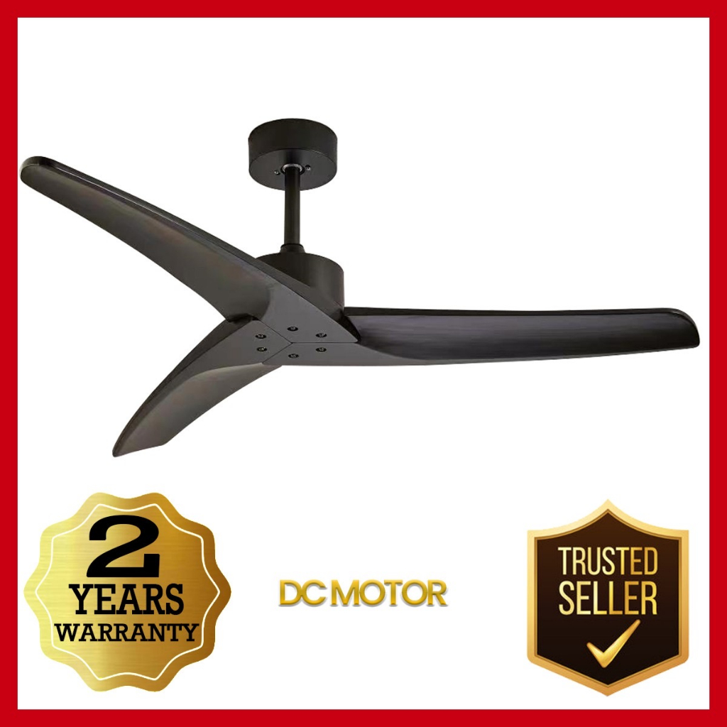 MYKE HC3026 Ceiling Fan (42" / 52") (Black, White) (No Lamp) (2 yrs ...