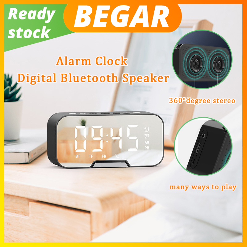 Digital Alarm Clock Smart Alarm Clock with Speaker Water Proof ...