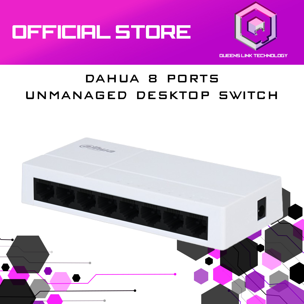 DAHUA 8 PORTS UNMANAGED DESKTOP SWITCH | Shopee Philippines