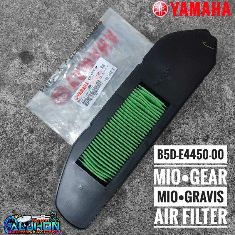 YAMAHA GENUINE MIO GEAR/GRAVIS AIR FILTER B5D-E4450-00 | Shopee Philippines