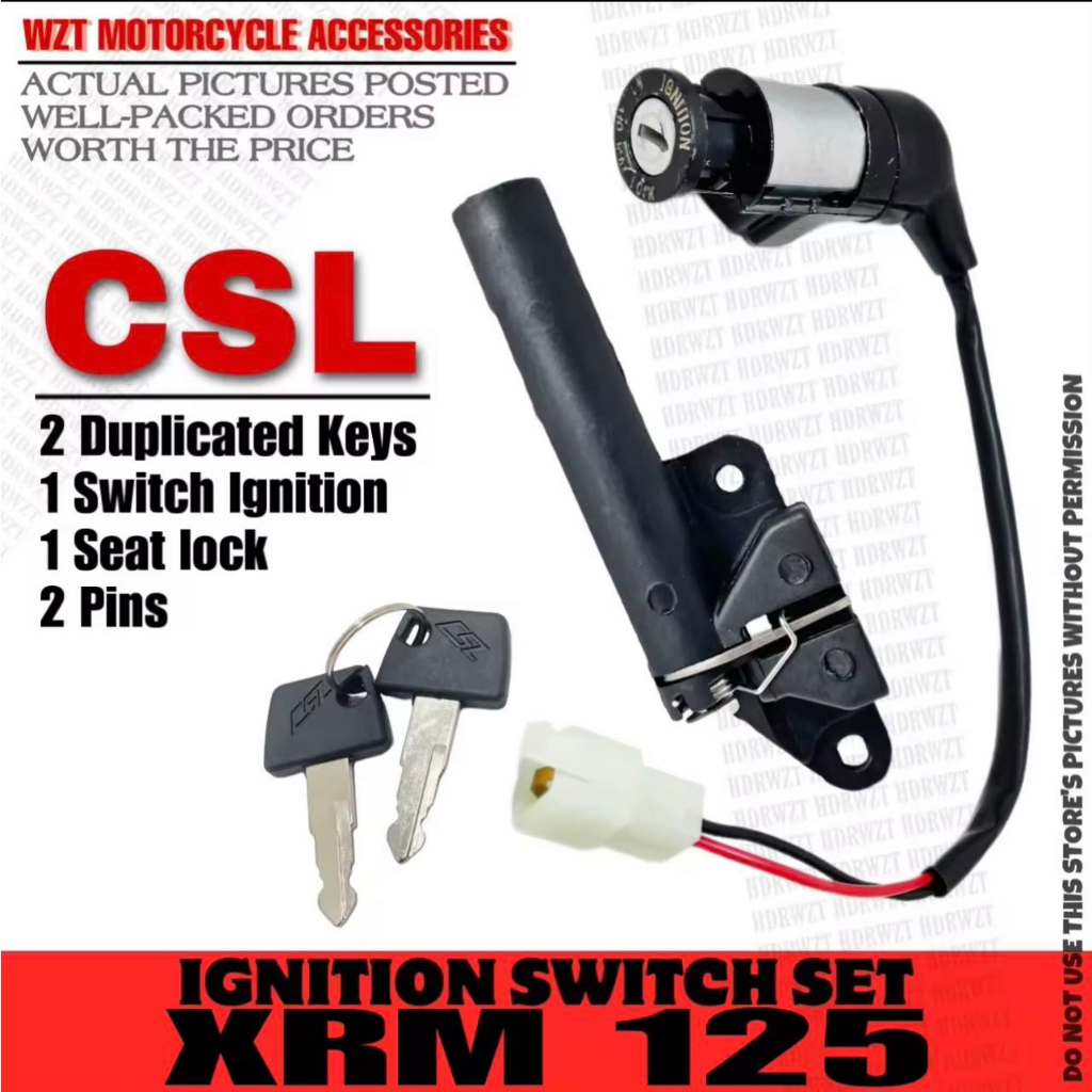 CSL HONDA XRM 125 / XRM125 Anti-Theft Ignition Set With Seat Lock ...
