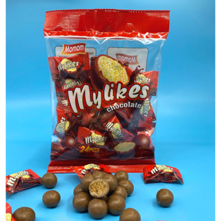 Momom MY LIKES CHOCOLATE MINI, Chocolate coated ball with crisp molt ...