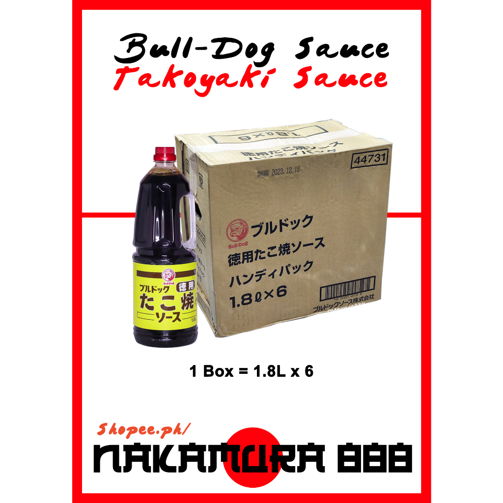 [Japan] Bull-Dog Sauce - Takoyaki Sauce - 1 Box (1.8L x 6) | Shopee Philippines