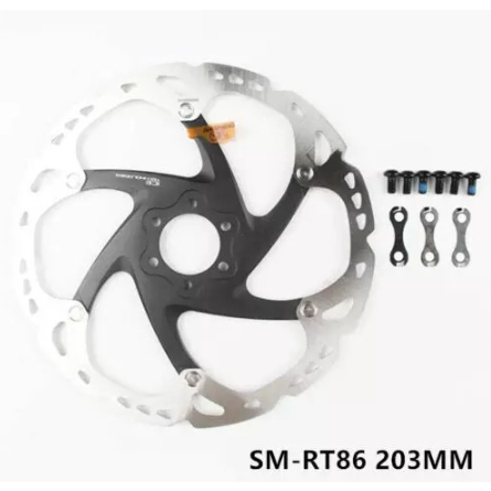 SHIMANO XT SM RT86 Ice Point Technology Brake Disc 6 Bolt Disc Rotor ...