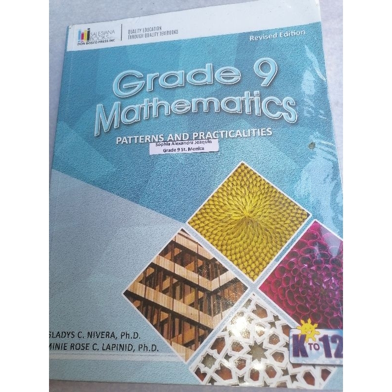 Grade 9 Mathematics : Patterns and Practicalities by Nivera | Shopee ...