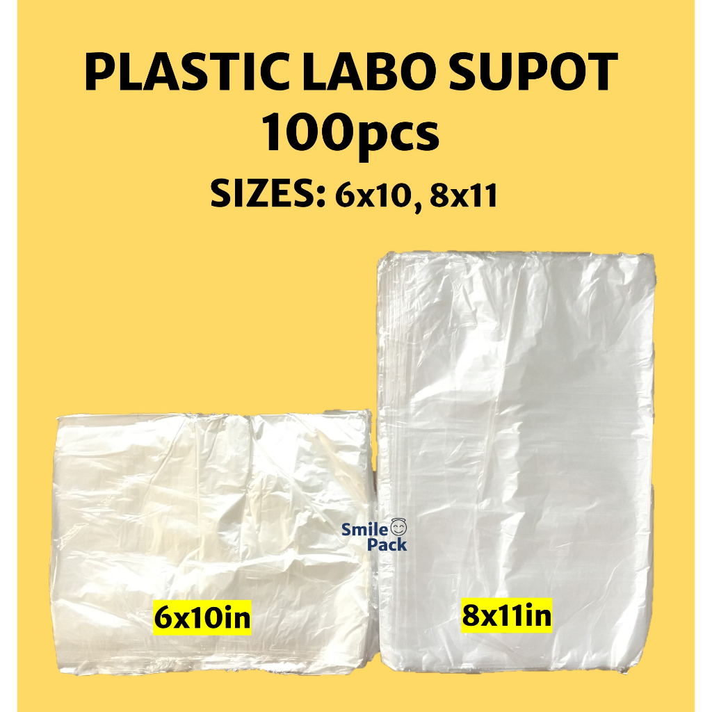HD Plastic Labo Bag Supot 100 pcs - 6x10 8x11 10x14 12x18 | Shopee ...