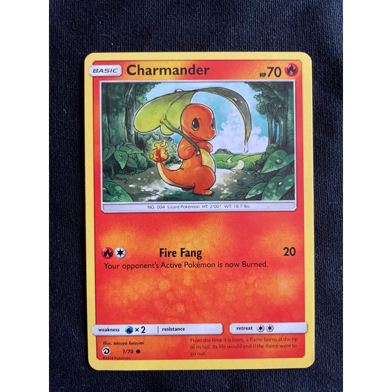 Charmander pokemon card 1/70 common | Shopee Philippines