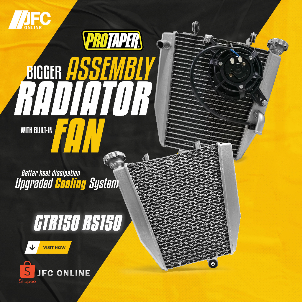 PROTAPER BIG RADIATOR WITH HEAVY DUTY FAN FOR SNIPER 150 V1/V2 SNIPER ...