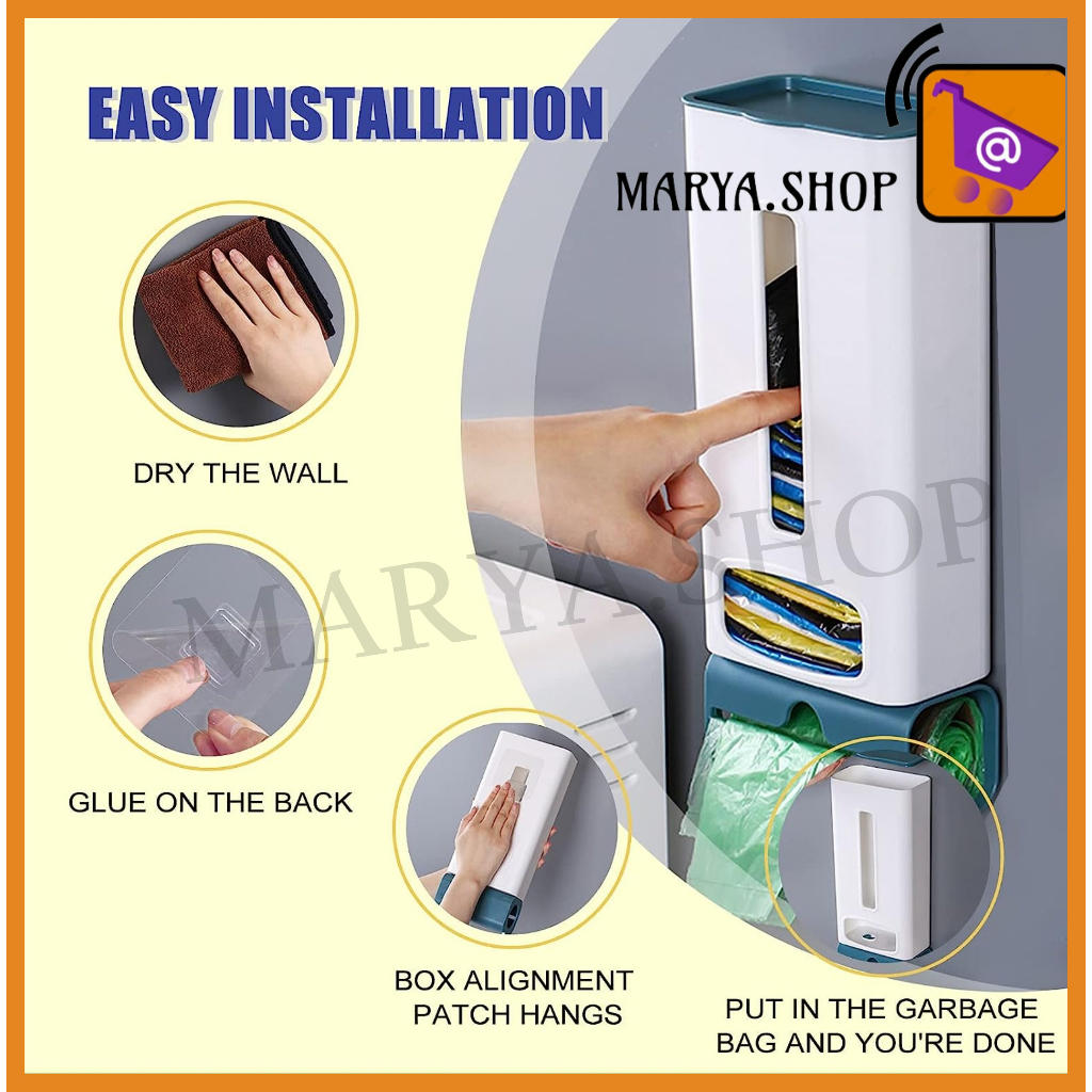 MARYA.SHOP Storage box garbage bag multi-purpose plastic bag collection ...