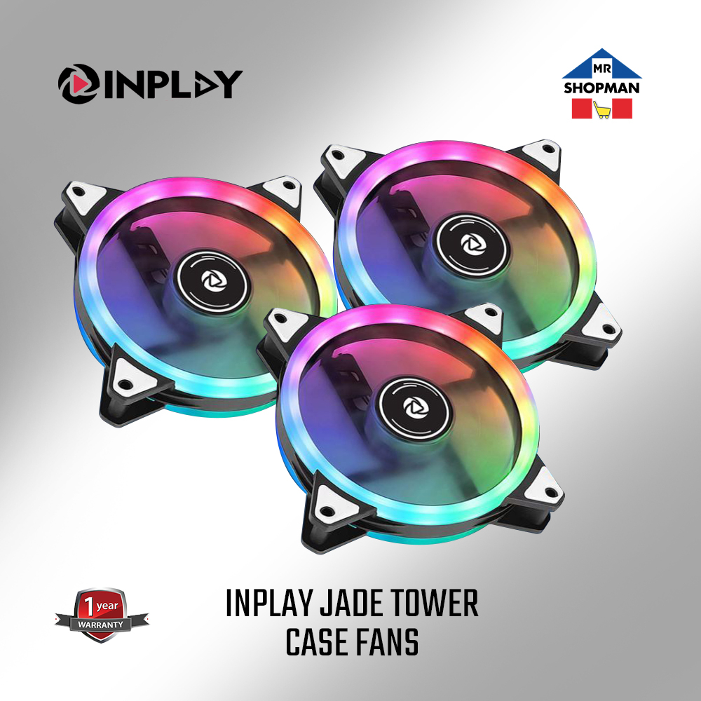 Inplay Jade Tower X1 / X3 RGB Case Fans 3in1 | Single Case Fans ...